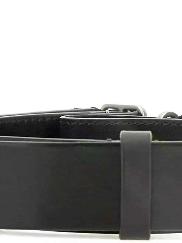 ORTIGNI Leather Belt - Black