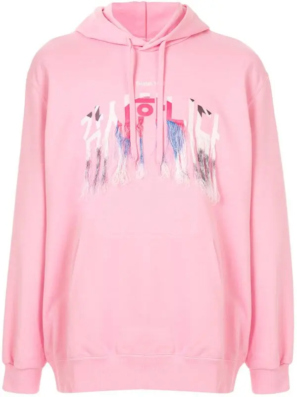 DOUBLET Embroidered Fringed Hoodie