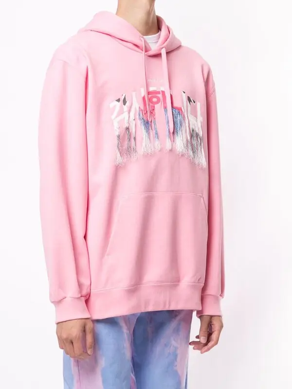 DOUBLET Embroidered Fringed Hoodie