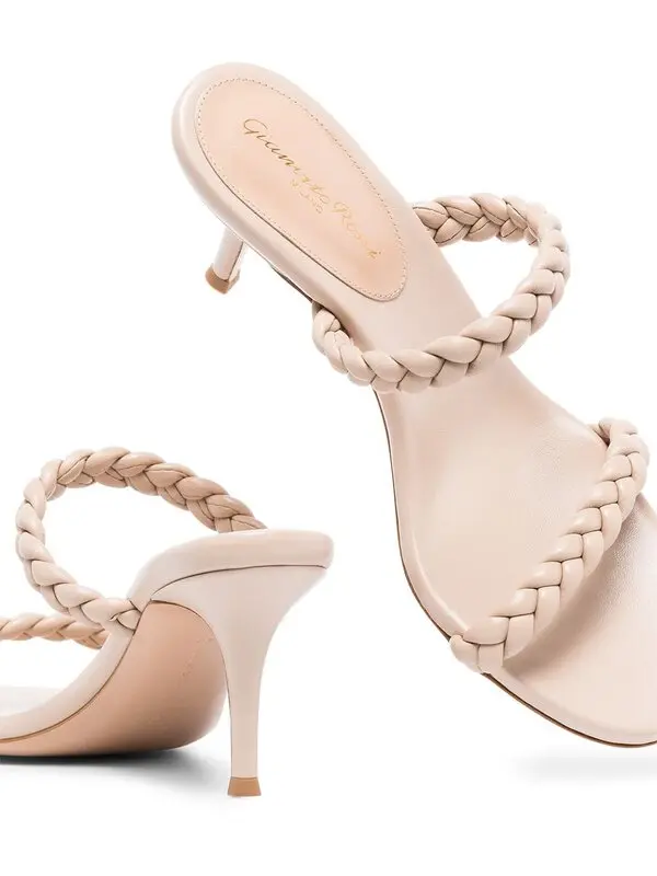 GIANVITO ROSSI Plaited Strap 70mm Sandals