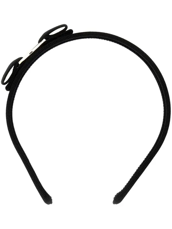 FERRAGAMO Bow-embellished Hair Band - Black