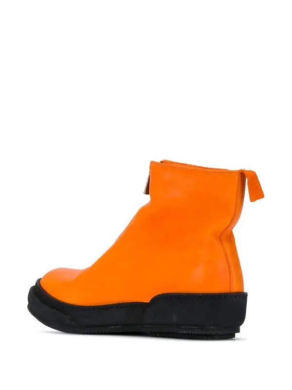 Guidi Color-block Front-zip Boots