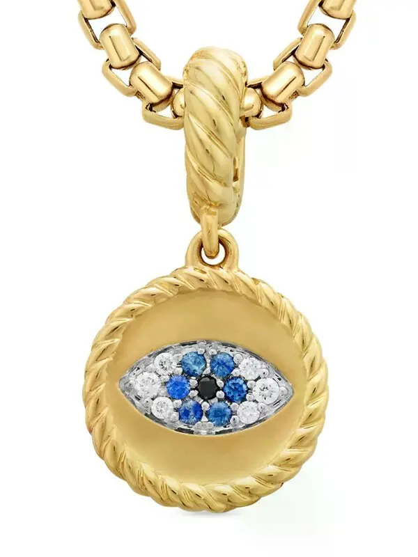 David Yurman 18kt Yellow Evil Eye Amulet - Gold