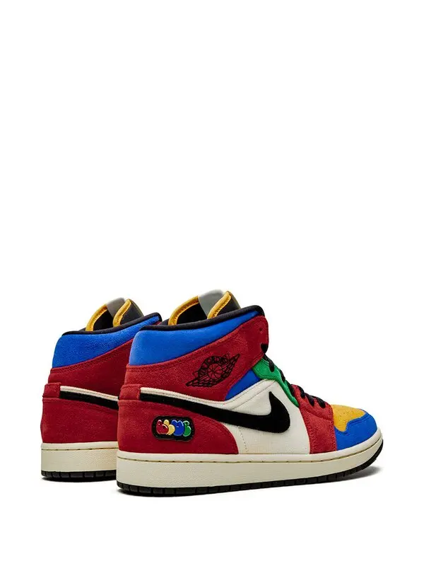 JORDAN X Blue The Great Air 1 Mid Fearless Sneakers - Red