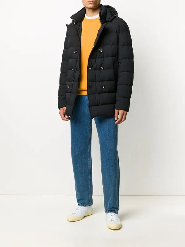 MOORER Florio Padded Coat - Blue
