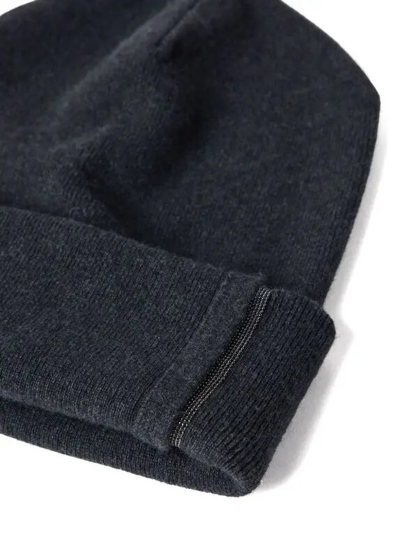 Brunello Cucinelli Cashmere Beanie - Grey