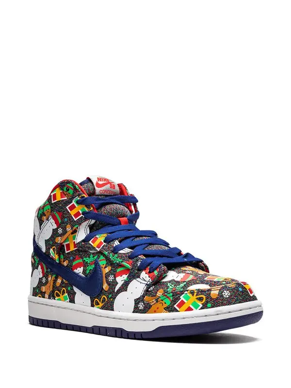 Nike Dunk High Trd Qs Ugly Christmas Sweater Sneakers