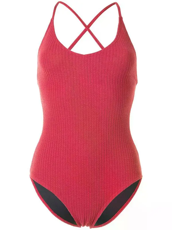 DUSKII Margot Ribbed Swimsuit - Pink