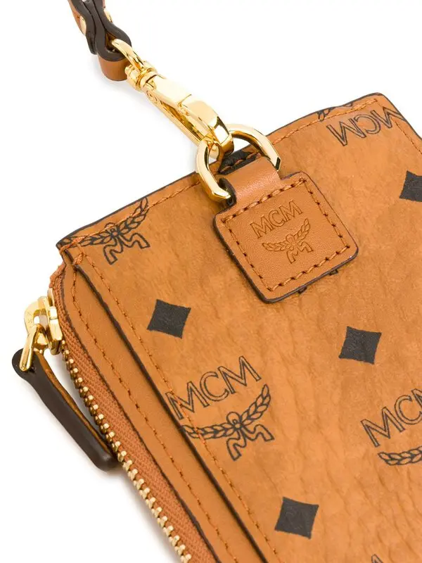 Mcm All-over Logo Print Wallet