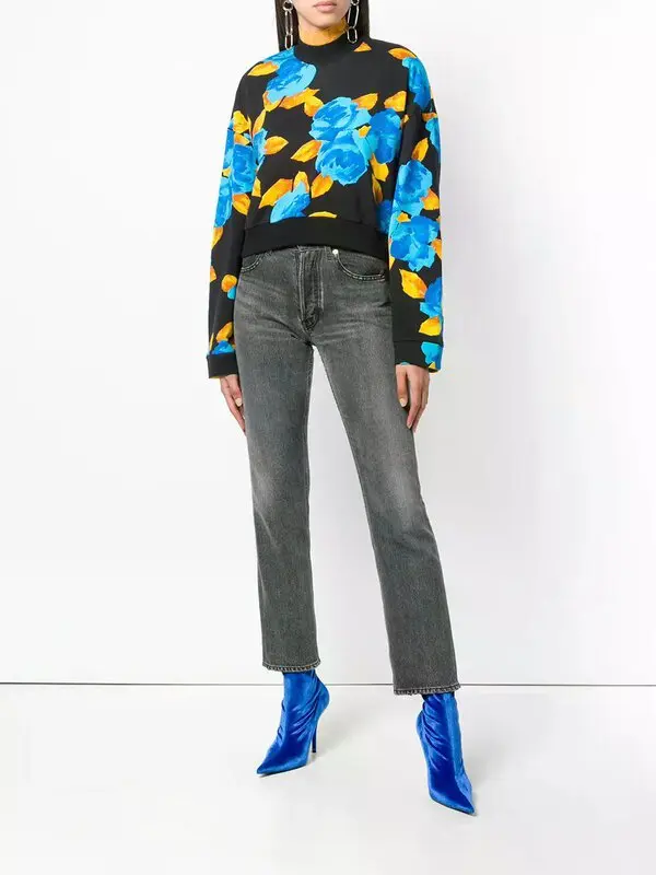 MSGM Cropped Jersey Sweater