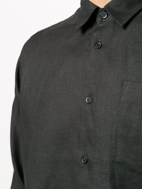 Vilebrequin Solid Colour Linen Shirt