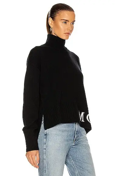 モンクレール TRICOT LUPETTO C.ZIP ニット セーター L Moncler Lupetto Tricot Sweater - Black | Editorialist
