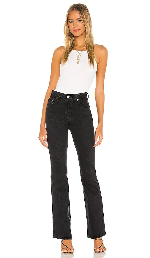 LEVI'S Ribcage Boot In Black
