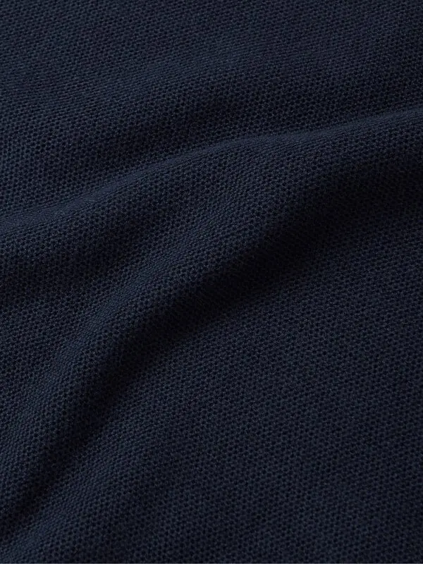 Sunspel Slim-fit Cotton-piqué Polo Shirt - Blue