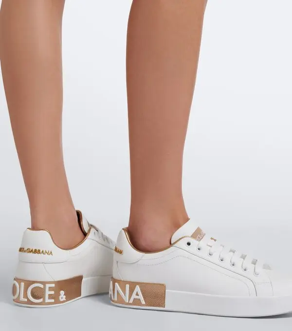 Dolce & Gabbana Portofino Leather Sneakers