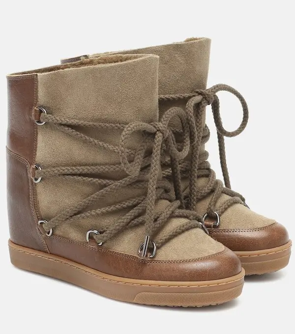 Isabel Marant Nowles Shearling-lined Ankle Boots