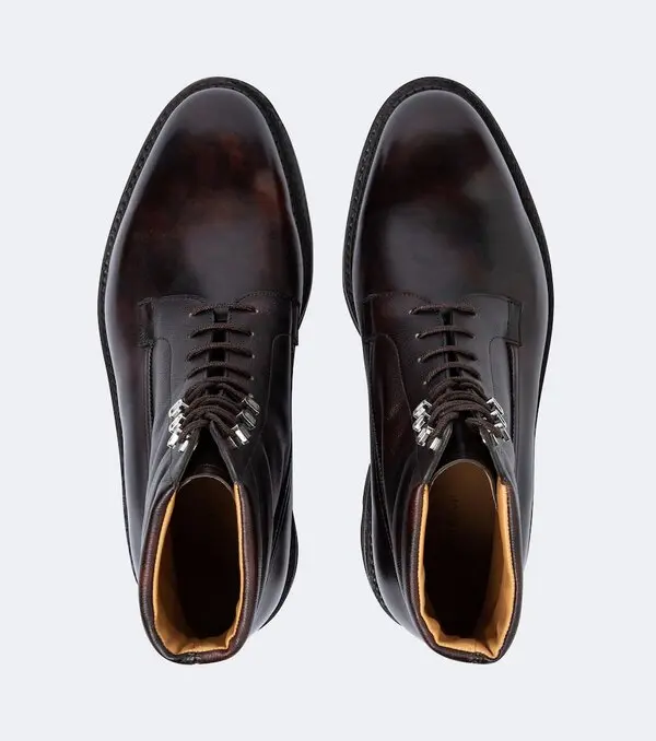 John Lobb Alder Leather Lace-up Boots - Brown