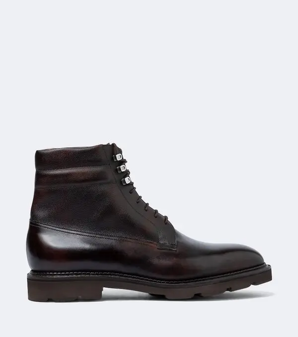 John Lobb Alder Leather Lace-up Boots - Brown