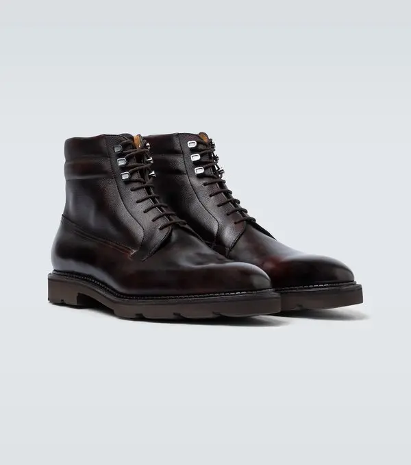 John Lobb Alder Leather Boots - Brown
