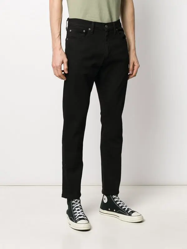 LEVI'S Mid-rise Slim-fit Jeans - Black