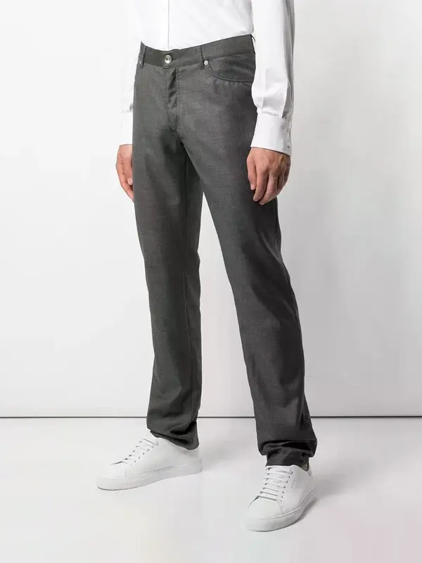 Brunello Cucinelli Wool Straight-leg Trousers