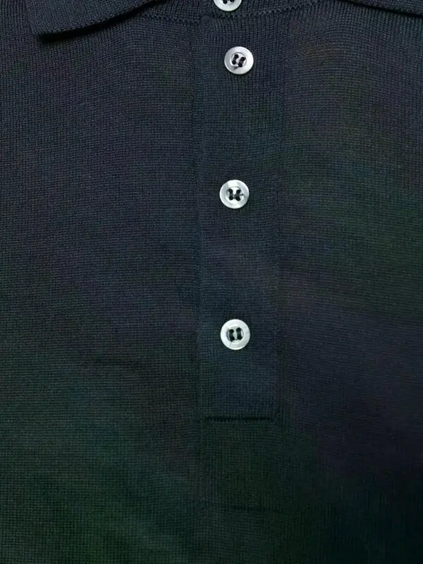 DRUMOHR Long-sleeve Polo Shirt - Blue
