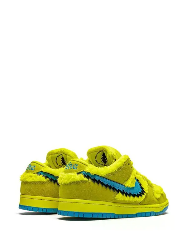 Nike X Grateful Dead Sb Dunk Low Bear Sneakers - Yellow