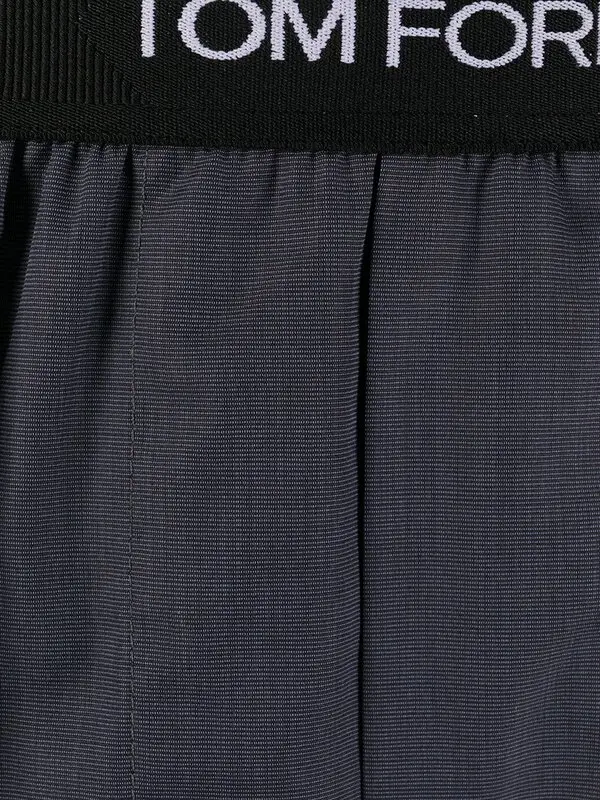 TOM FORD Logo Waistband Boxer Shorts - Grey
