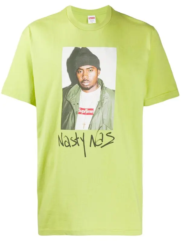 Supreme Nasty Nas Photographic-print T-shirt - Green