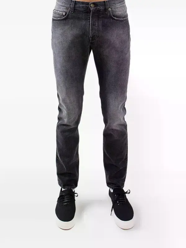 Harmony Faded-effect Cotton Jeans