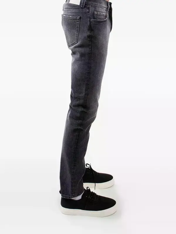 Harmony Faded-effect Cotton Jeans