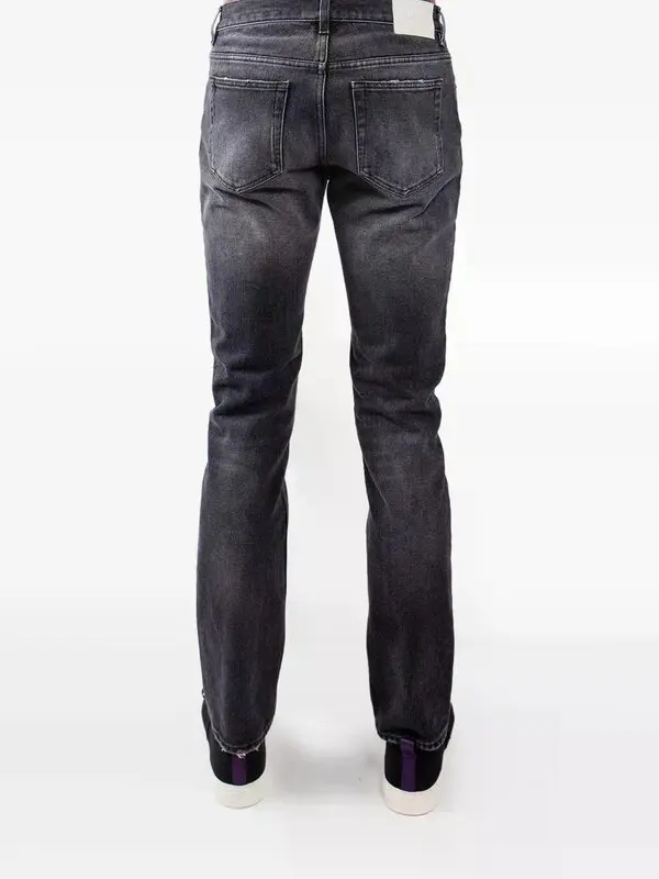 Harmony Faded-effect Cotton Jeans