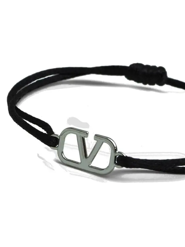 Valentino Garavani Vlogo Signature Cord Bracelet - Black