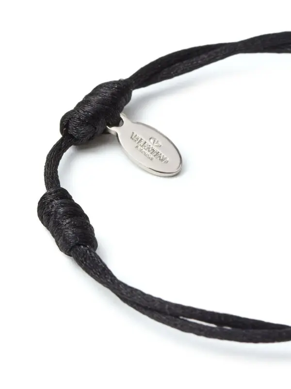 Valentino Garavani Vlogo Signature Cord Bracelet - Black