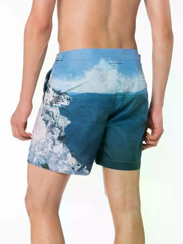 Orlebar Brown Bulldog Hulton Print Swim Shorts - Blue