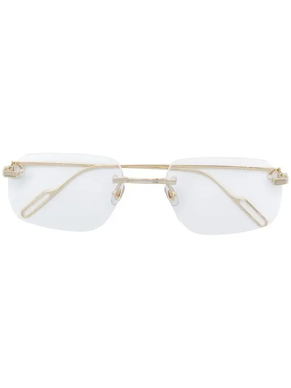 Cartier Rimless Square Shaped Glasses