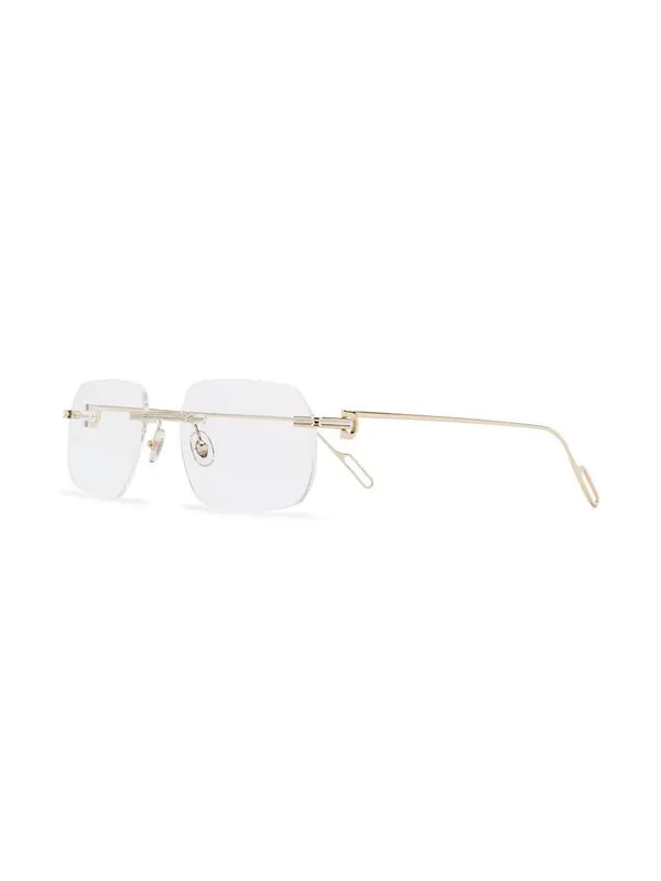Cartier Rimless Square Shaped Glasses