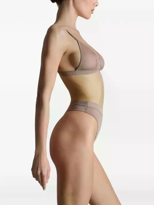 MAISON CLOSE Corps À Corps Mesh Thong - Neutrals