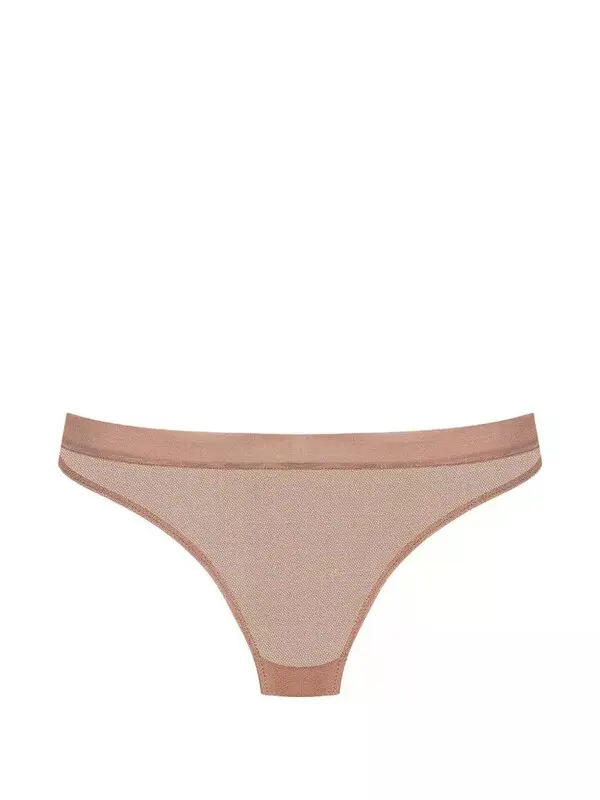 MAISON CLOSE Corps À Corps Sheer Briefs - Neutrals