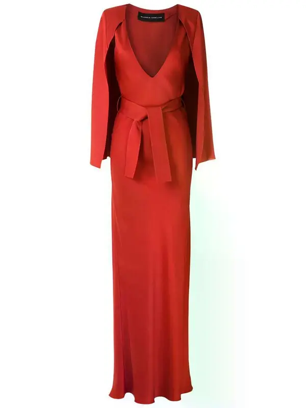 GLORIA COELHO Cape Long Dress