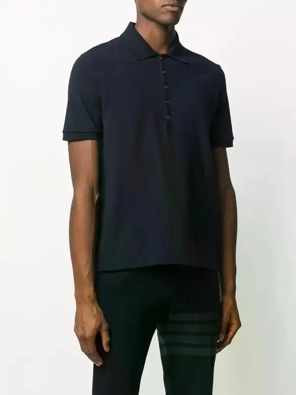 Thom Browne 4-bar Piqué Polo Shirt