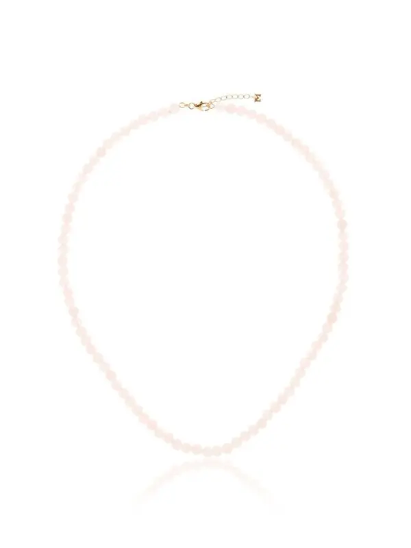 Mateo 14kt Rose Quartz Necklace - Gold