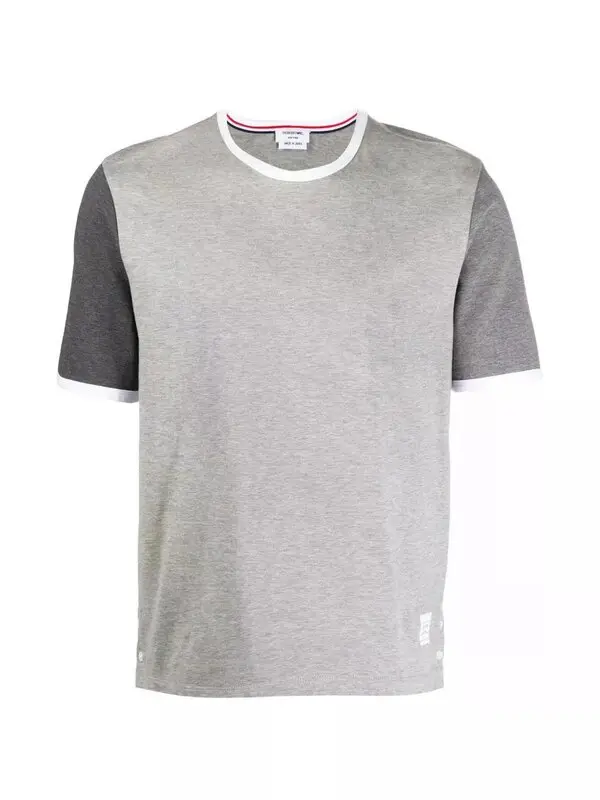 Thom Browne Contrast-sleeve Cotton T-shirt