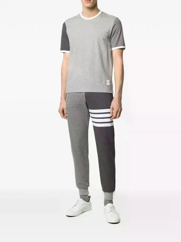 Thom Browne Contrast-sleeve Cotton T-shirt