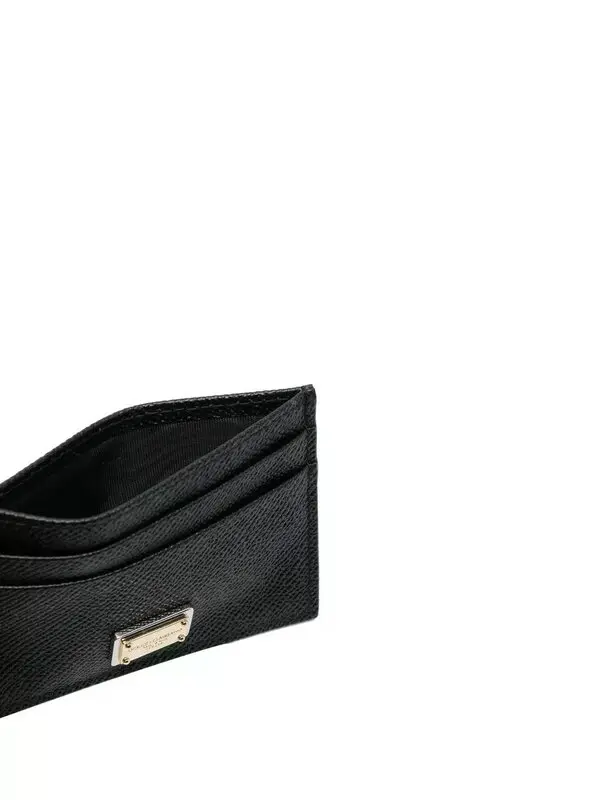 Dolce & Gabbana Leather Card Holder - Black