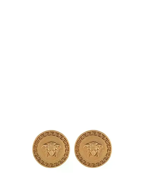 Versace Tribute Medusa Stud Earrings - Gold