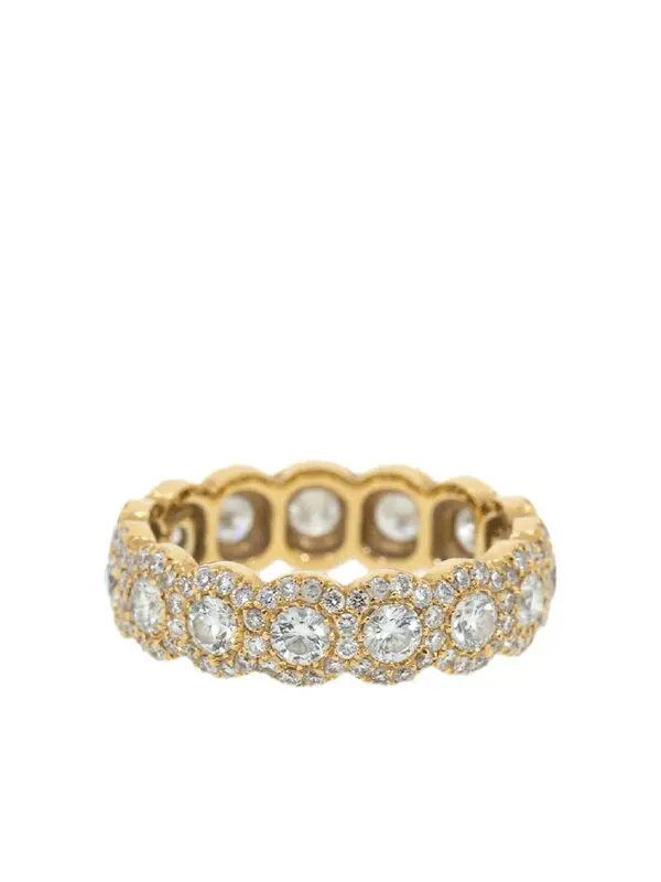 INBAR 18kt Rose Diamond Eternity Ring - Gold