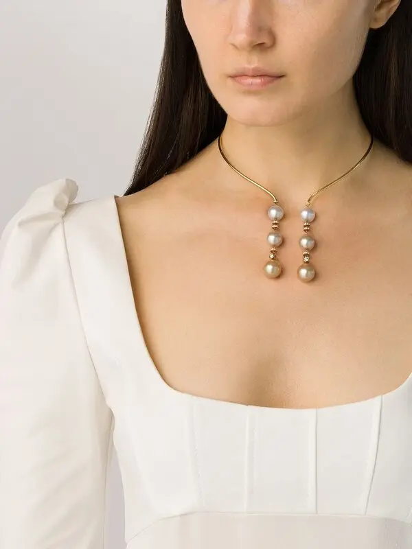 Yoko London Aurelia South Sea Pearl And Diamond Necklace