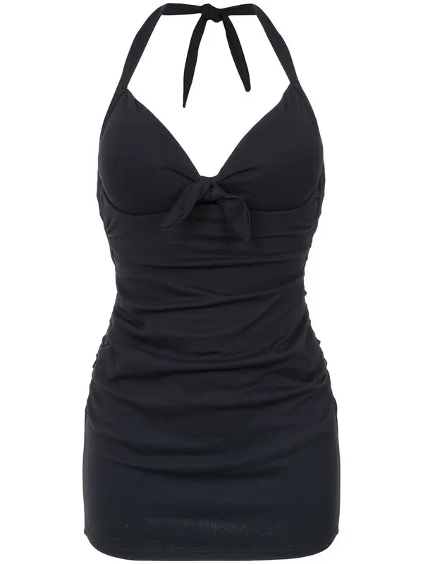 AMIR SLAMA Draped Swimsuit