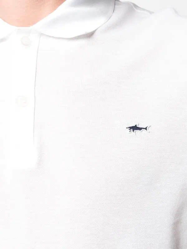 Paul & Shark Logo-embroidered Polo Shirt - White